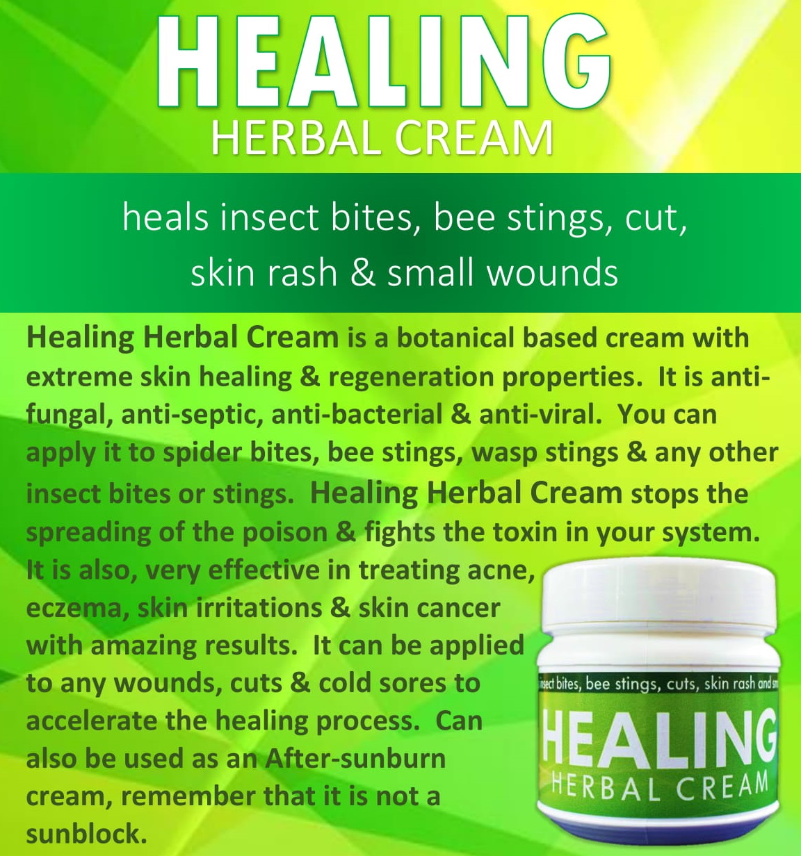 Herbal Healing Cream (100g) | Fast Body Healing